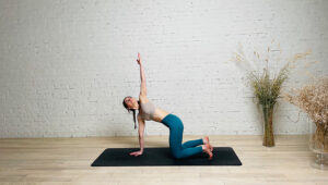 How To Do Revolved Table Top Pose One Hand Raised | Benefits ...